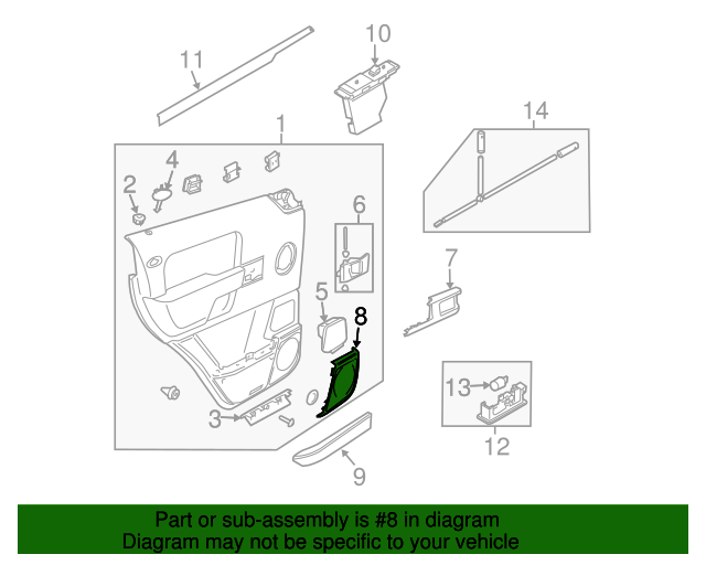 Genuine OEM Speaker Grille Part# EJW000080PVA Fits 2003-2006 Land Rover ...