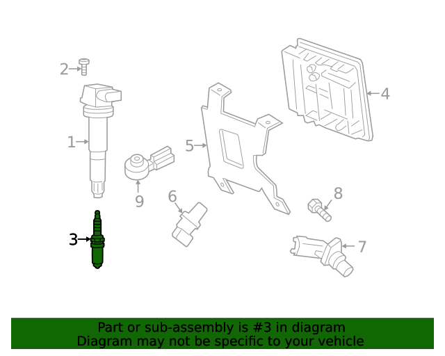 2020-2024 Porsche Spark Plug 0PB-905-603-A | Sunset Porsche Parts