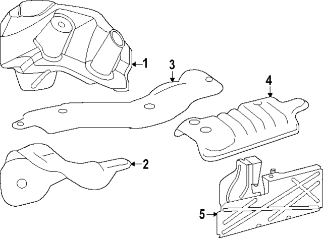 Genuine OEM Heat Shield | 9074751400 | Fits Select 2023-2024 Mercedes ...