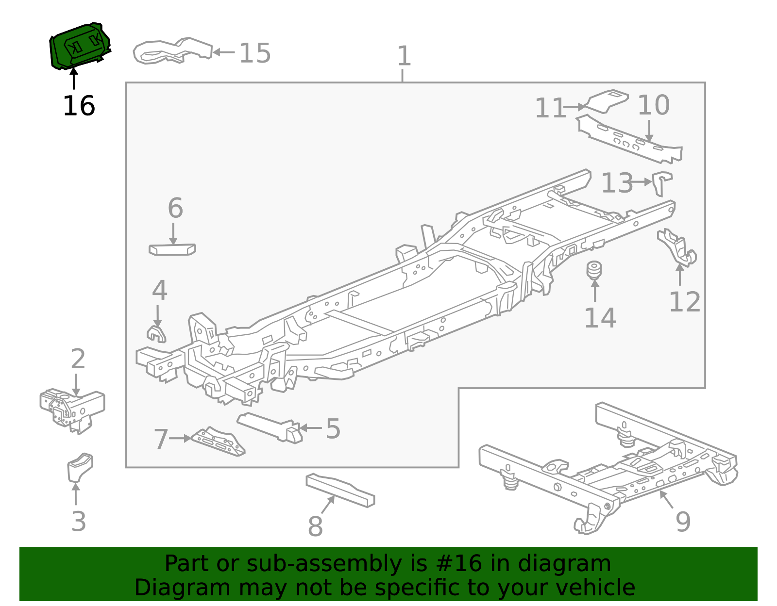2023-2025 Chevrolet Silverado 1500 Cover 87866641 GM | GMPartsDirect.com