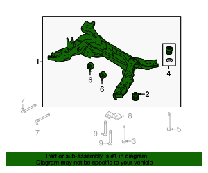 2011-2019 Ford Cross-Member DB5Z-5R003-F | OEM Parts Online