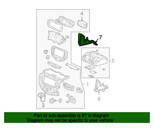 39177-SDA-A42 - Radio Chassis Bracket 2005-2007 Honda Accord | Honda ...