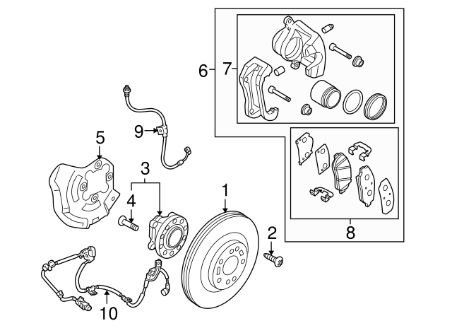 58101-3MA11 - Brake Pads - 2009-2014 Hyundai Genesis | World OEM Parts ...