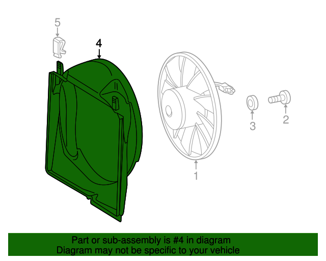 202-505-35-55 - Fan Shroud 1997-2004 Mercedes-Benz | Mercedes-Benz USA ...