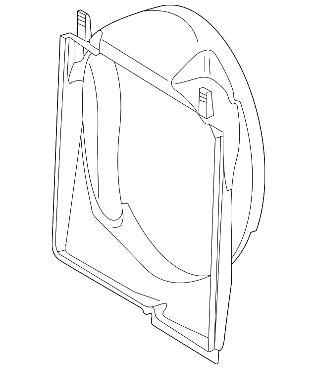 202-505-35-55 - Fan Shroud - 1997-2004 Mercedes-Benz | World Mercedes ...
