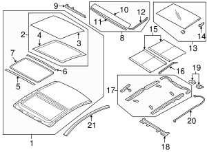 2011-2015 Hyundai Sonata Glass Front Seal 81624-3S000 | OEM Parts Online