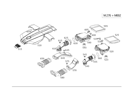 Gasoline Vehicle Air Intake for 2016 Mercedes-Benz GLE 450 AMG ...