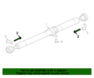 Genuine OEM Drive Shaft Assembly Mount Bolt Part# LR092696 Fits 2018 ...