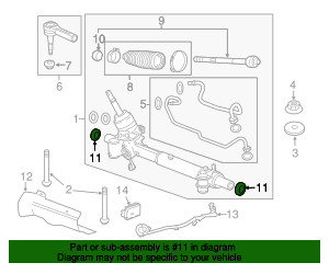 Genuine Inner Tie Rod Ring for 2010-2011 Saab 9-5 | Part# 13277645 ...