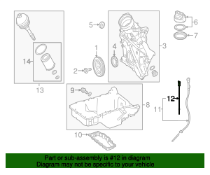 274-010-93-10 - Engine Oil Dipstick 2016-2020 Mercedes-Benz ...