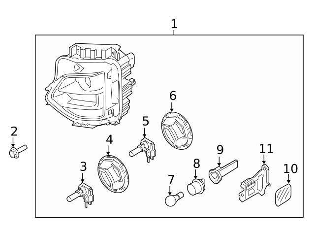 Genuine Composite Assembly for 2019-2021 Hyundai Santa Fe | Part# 92102 ...