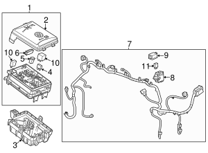 2021-2022 GM Engine Wiring Harness Junction Block 42750633 ...
