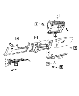 2001-2025 Mopar Console Lock Cylinder 4746305 | Mopar eStore