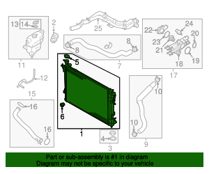 2013-2018 Hyundai Santa Fe Sport Radiator 25310-2B970 | OEM Parts Online