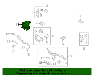 84830-J0000-TRY - Instrument Cluster Bezel 2018-2022 Hyundai Accent ...