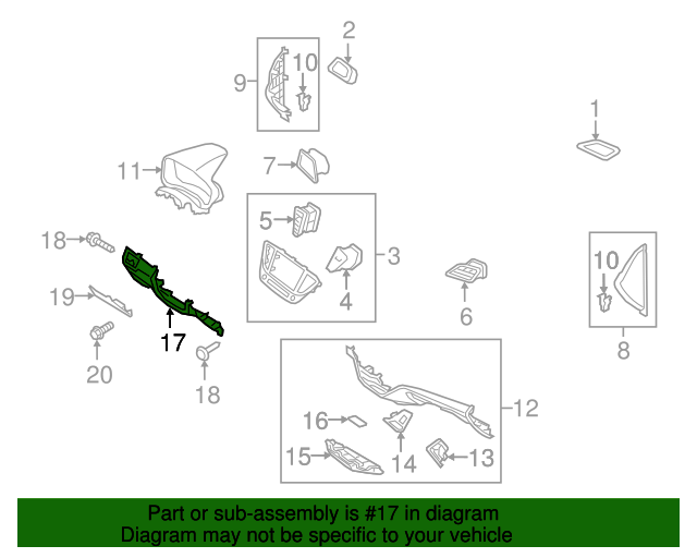 Genuine Lower Panel for 2021-2022 Hyundai Accent | Part# 84750-J0010 ...