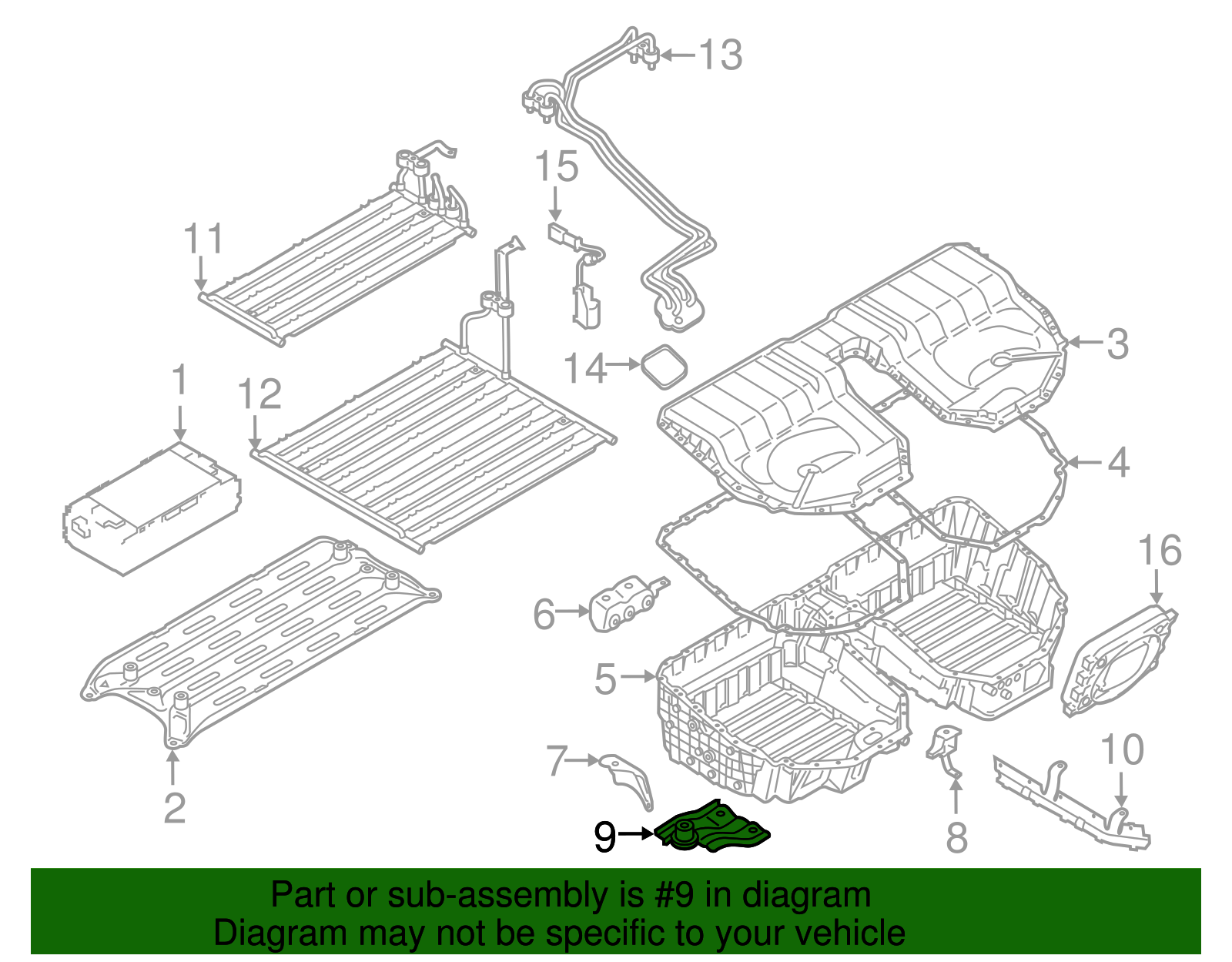 61-25-8-624-562 - 2018-2023 BMW - Housing Lower Bracket | Buy BMW Parts Now