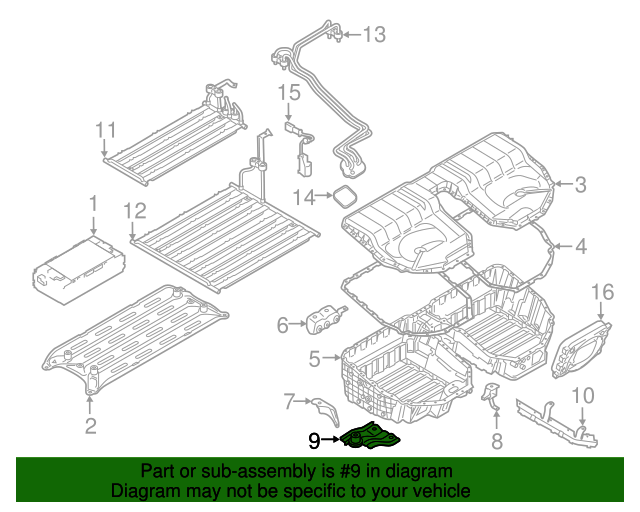 61258624563 - 2018-2020 BMW Housing Lower Bracket (61-25-8-624-563 ...