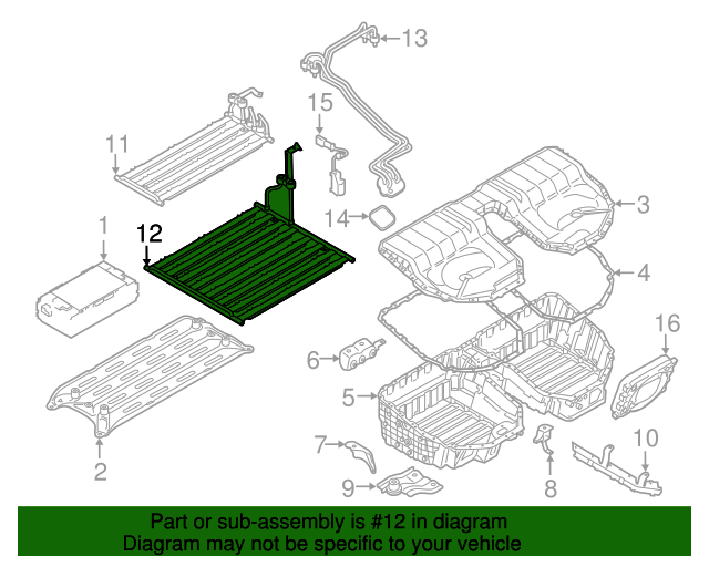 2017-2023 BMW Radiator high-volt.batt.bottom left 61-27-8-632-535 ...