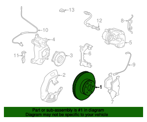 Genuine BMW 34-11-6-766-107 | Disc Brake Rotor Front | FREE Shipping on ...