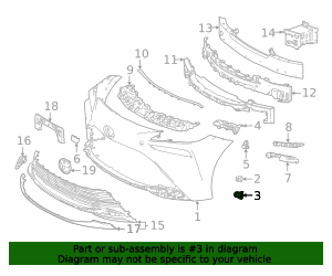 2021-2024 Toyota Fender Liner Retainer 53879-30090 | Sparks Parts