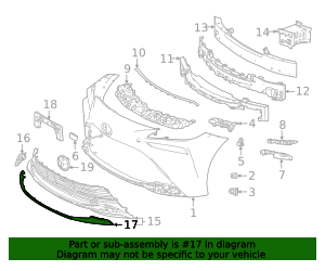 2021-2024 Toyota Mirai Grille Molding - PASSENGER SIDE 53123-62010 ...