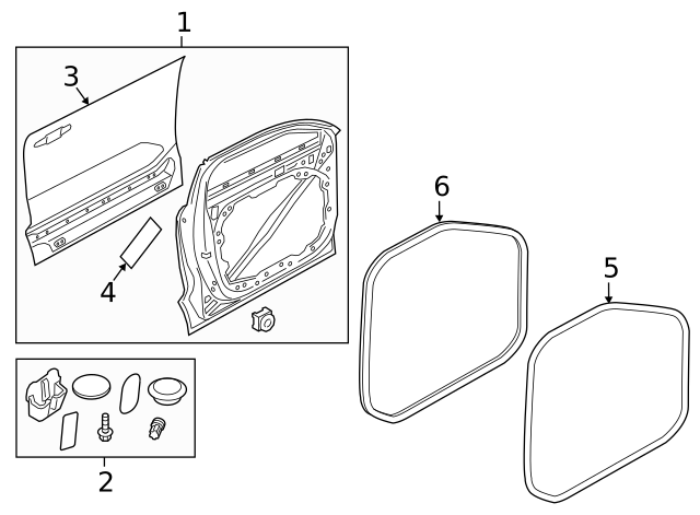 2019-2022 Volvo XC40 Door Weather-Strip 32229216 | TascaParts.com