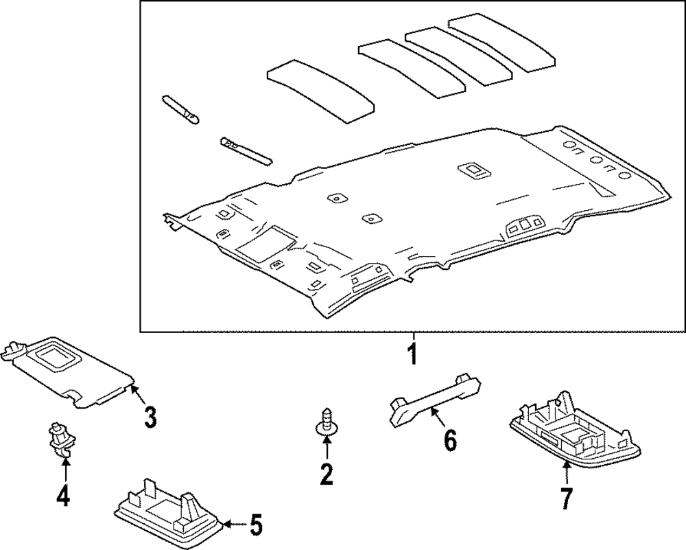 2023-2024 Toyota Corolla Cross Sun-Visor 74320-0A060-C0 | Lithia Toyota ...