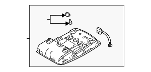 2016-2020 Toyota Mirai Map Lamp Assembly 81260-62020-A0 | Toyota Parts ...