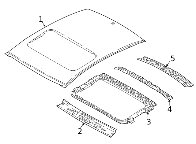 Genuine Rear Header for 2021-2024 Hyundai | Part# 67132-AA000 | Hyundai ...