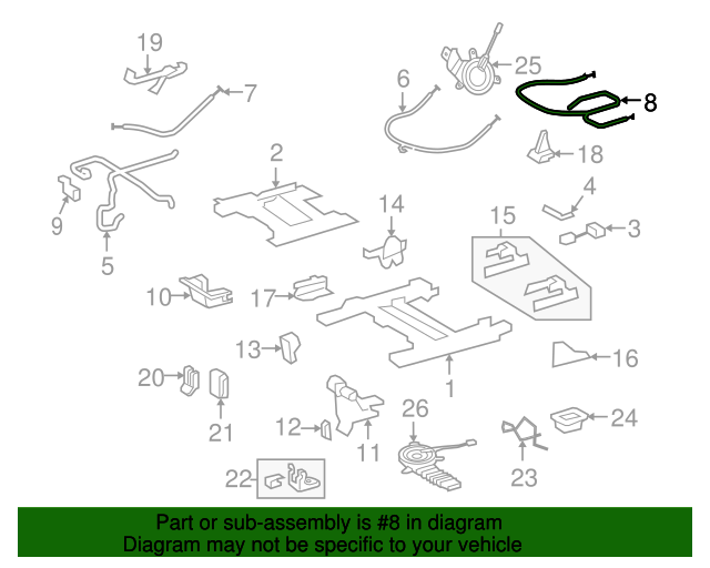 2016-2021 Lexus LX570 Cable 78920-60140 | OEM Parts Online