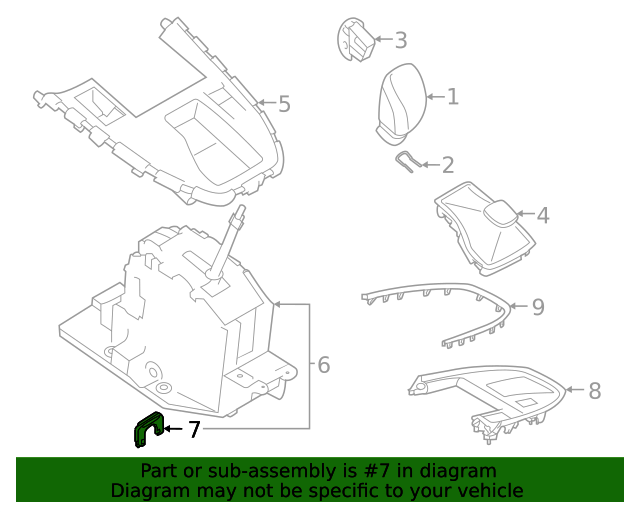 35164AG000 - Shifter Assembly Clamp - 2015-2021 Subaru | World OEM ...