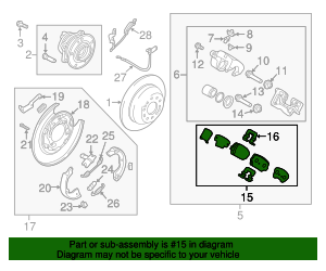 58302-2WA30 - Disc Brake Pad Set 2017-2019 Hyundai | AutoNationParts.com