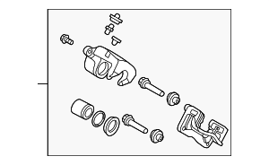 Hyundai - 58311-2WA30 - Caliper - 2017-2019 Hyundai | OEM Hyundai Parts ...