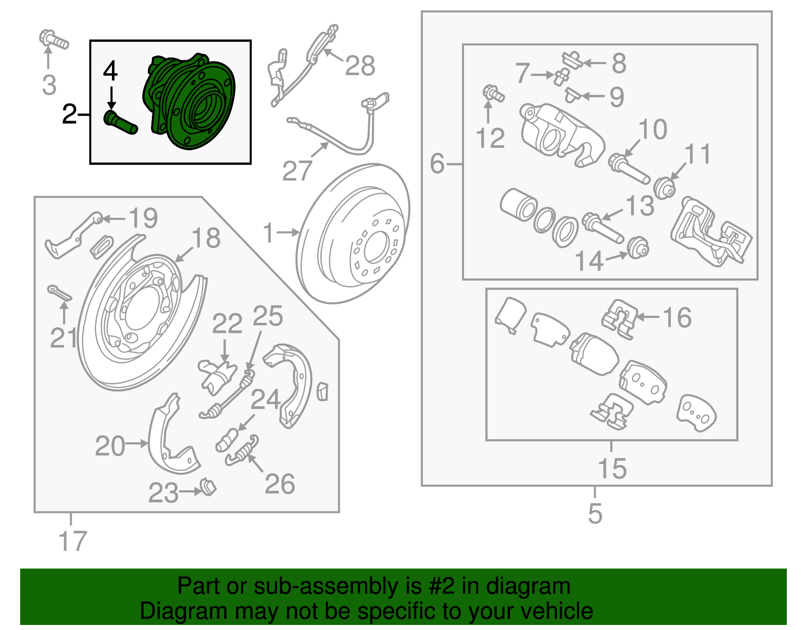 Genuine OEM Hub Assembly Part# 52750-2B100 Fits 2007-2019 Hyundai: Up ...