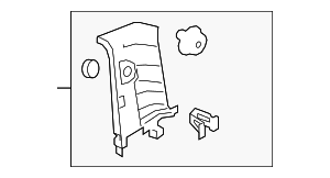 2019-2022 Hyundai Quarter Pillar Trim 85830-J3010-NNB | OEM Parts Online