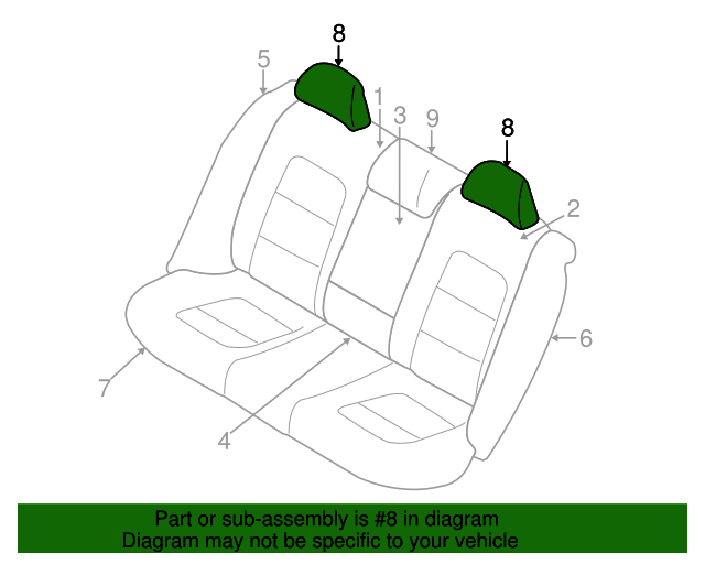 Genuine Headrest Cover for 2015 Volvo XC60 | Part# 39827641 | Over 30% ...