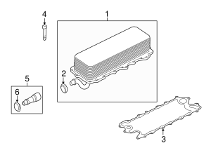 Genuine OEM Oil Cooler Part# AJ811959 Fits 2010-2023 Jaguar: Up To 35% ...