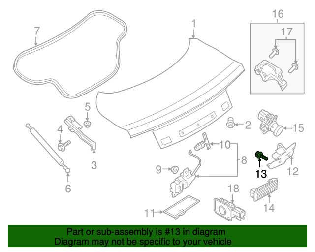 2010-2023 Ford Mustang Striker Screw W503823-S307 | OEM Parts Online