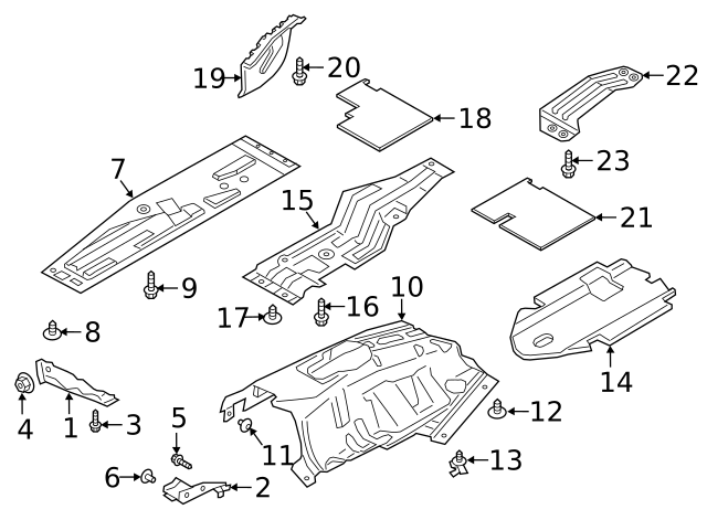 KB3Z-5A273-A 2019-2023 Ford Ranger Heat Shield | Fairway Ford Parts