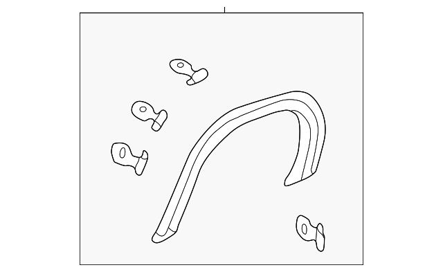 2000-2006 Toyota Tundra Wheel Opening Molding 75088-0C010 | Toyota ...