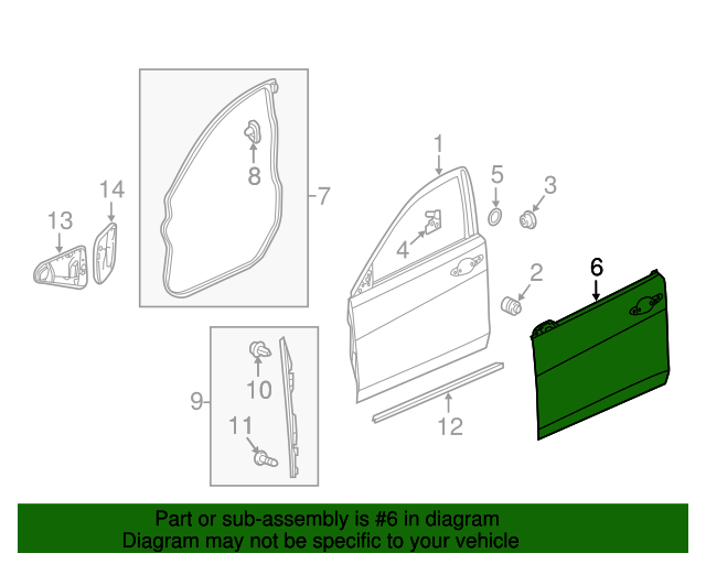 2015-2020 Acura TLX Outer Panel 67111-TZ3-A00ZZ | OEM Parts Online