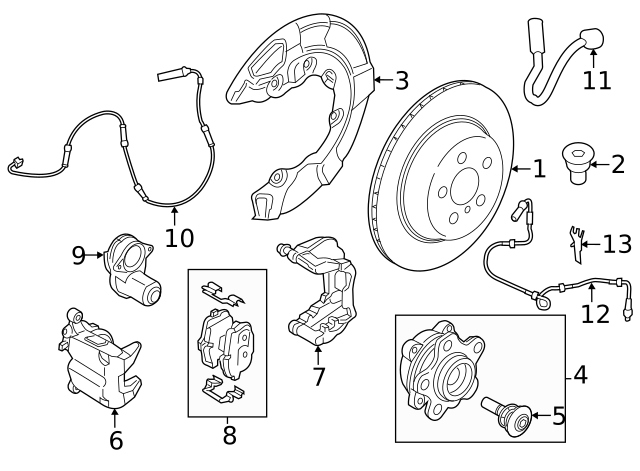 2020-2022 BMW Disc Brake Pad Set Rear 34-21-6-890-354 | BMWPartsDirect.com