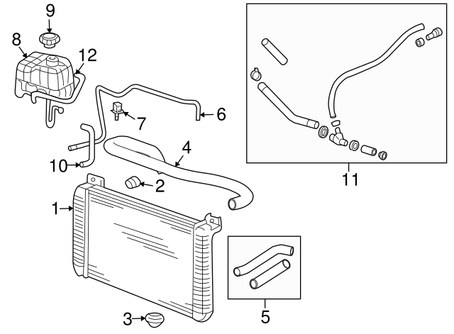 2005-2014 GM Radiator 22840115 | AwesomeParts.com