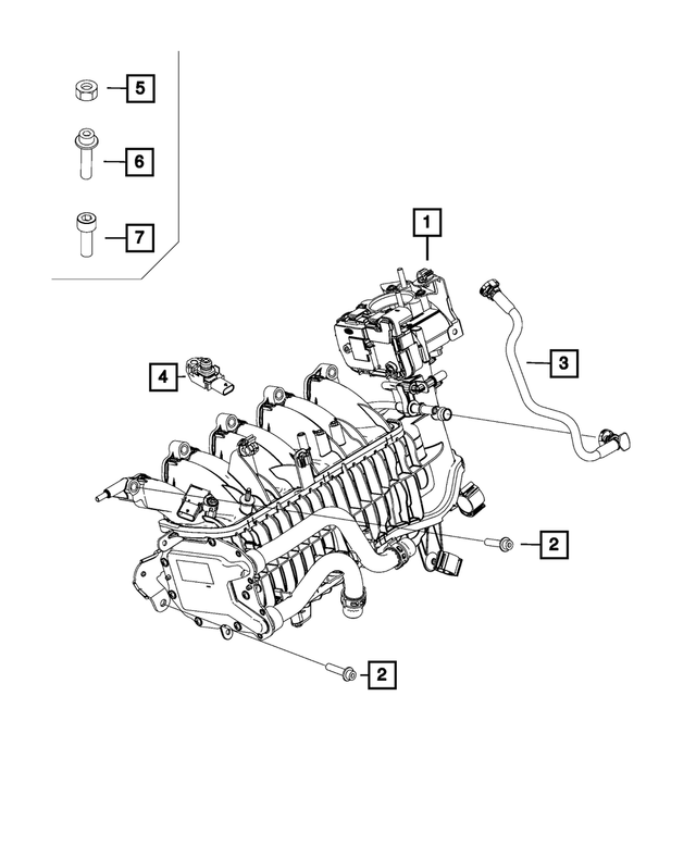 2019-2021 Fiat 500X Intake Manifold 68444563AA | My Mopar Parts