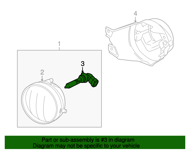 90981-AD002 - Fog Light Bulb - 2004-2018 Toyota | OEM Genuine Toyota Parts