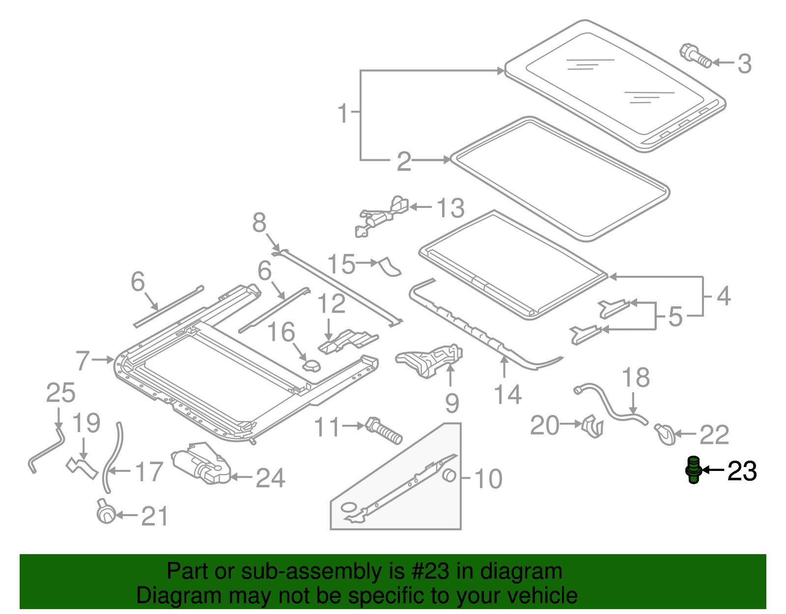 2005-2019 Volkswagen Sunroof Drain Hose Drain Valve 1K0-877-236 | VW ...