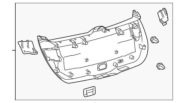 2016-2018 Toyota Lift Gate Trim 64780-12070-C0 | Lithia Toyota Parts