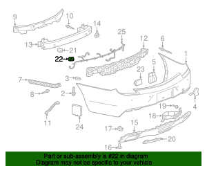 2018-2019 Cadillac XTS Parking Aid Sensor Bracket 84493136 ...