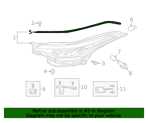 2020-2022 Toyota C-HR Headlamp Assembly Outer Seal 81194-F4140 | Toyota ...